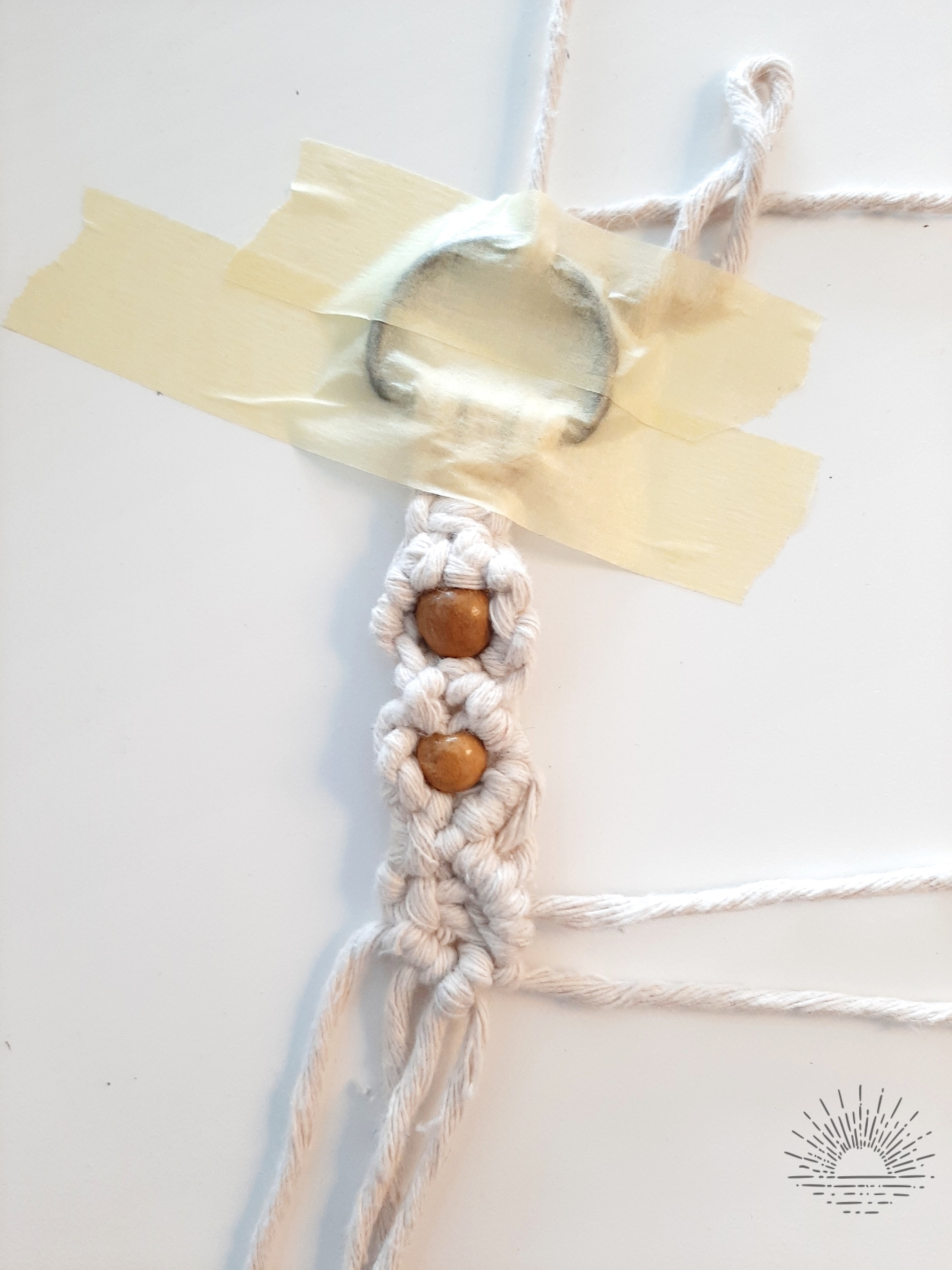 Macramé & leather camera shoulder strap | NomadeCrafts