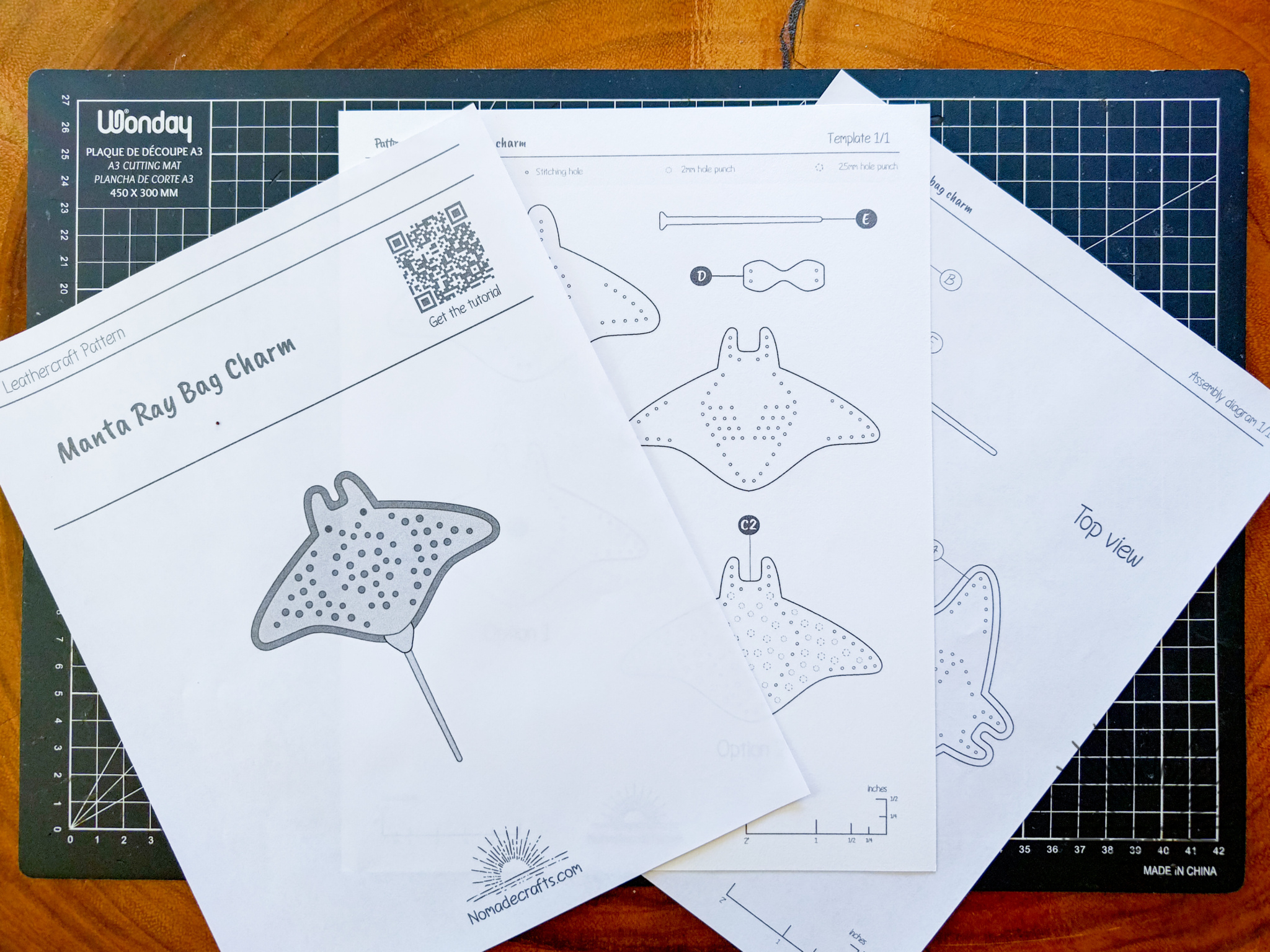 Manta Ray bag charm | NomadeCrafts - Tutorial