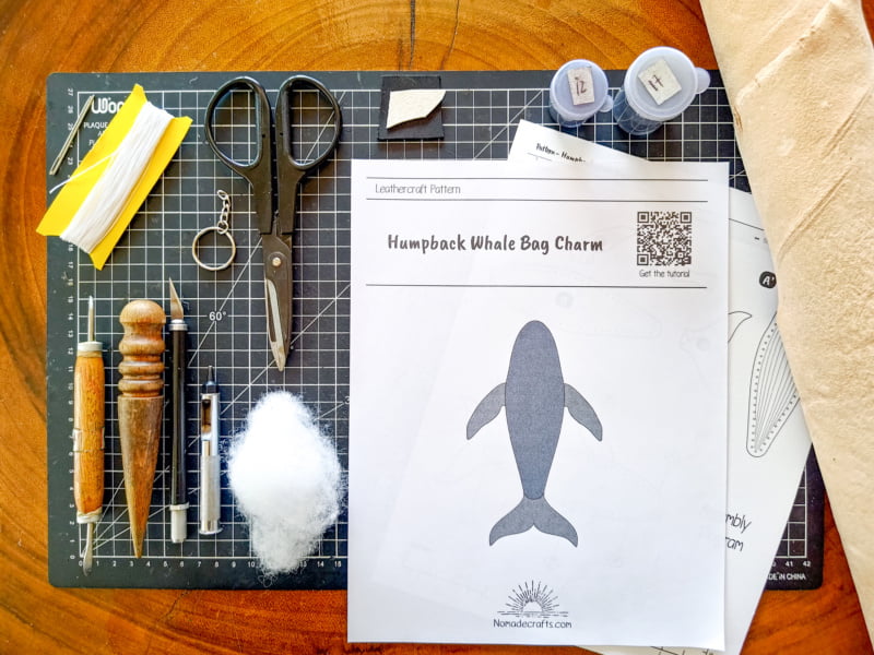 Humpback Whale Bag Charm Pattern - Nomade Crafts&Dreams