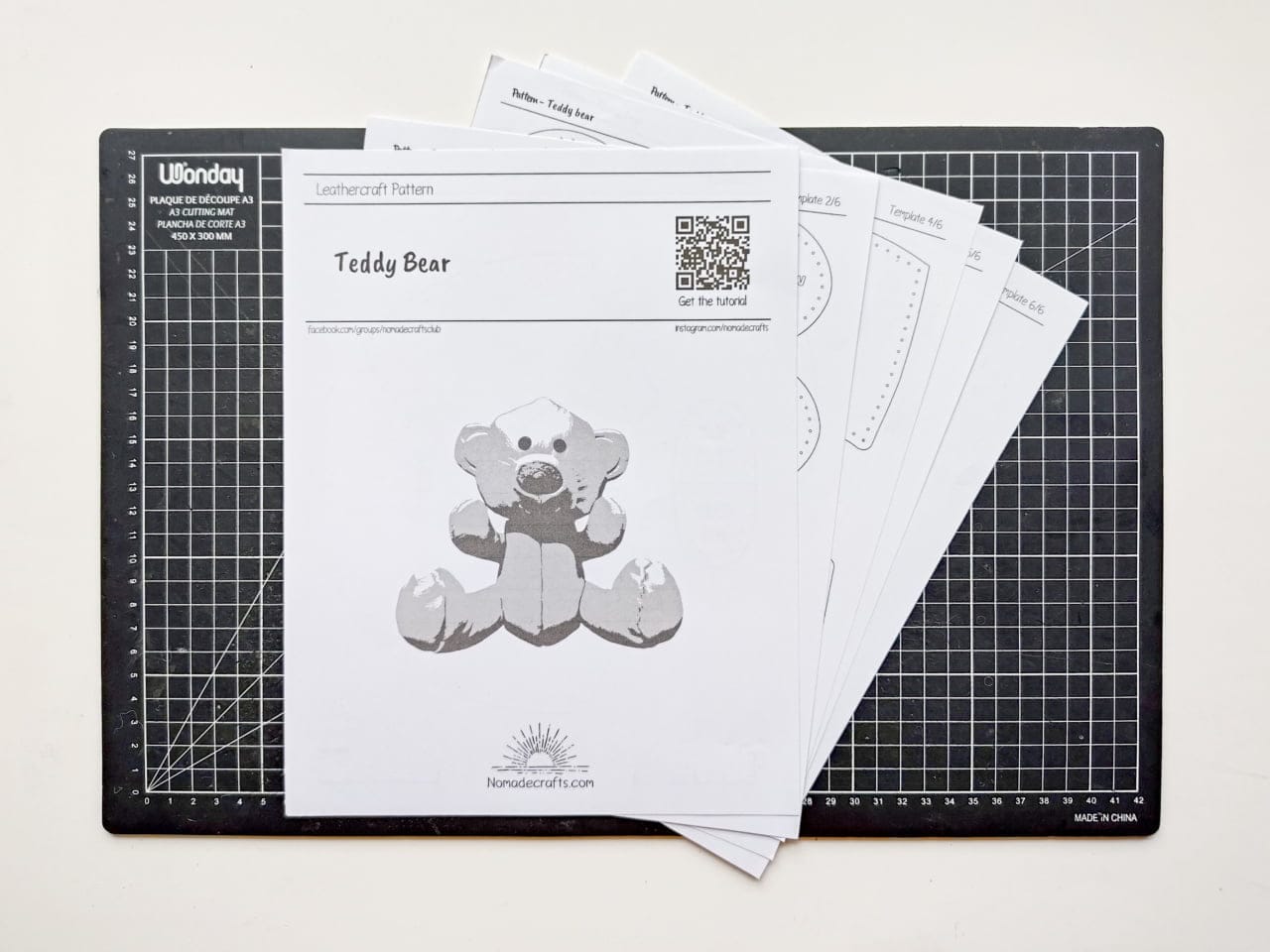 Leather Teddy Bear | NomadeCrafts - Tutorial