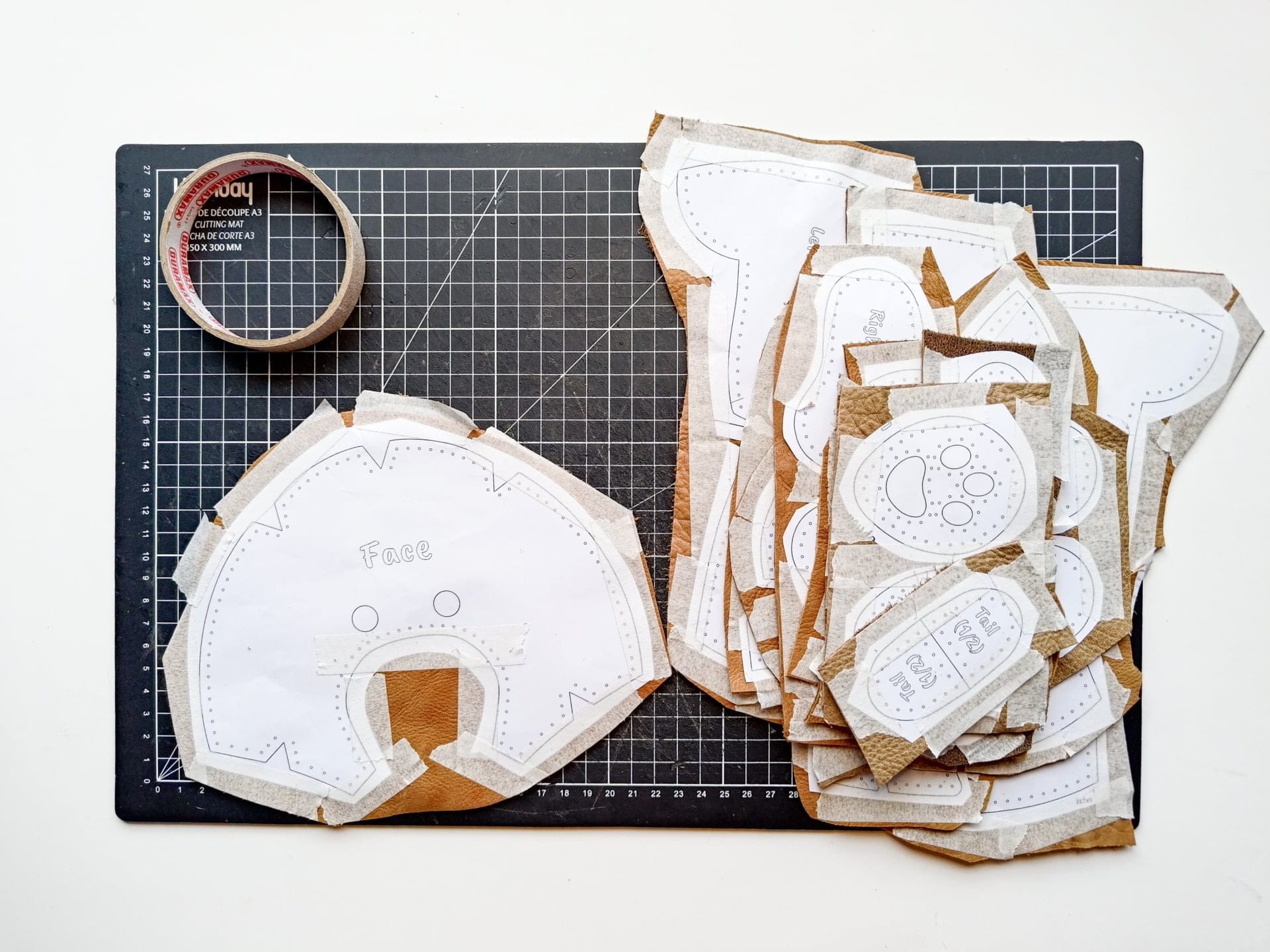 Leather Teddy Bear | NomadeCrafts - Tutorial