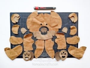Leather Teddy Bear | NomadeCrafts - Tutorial