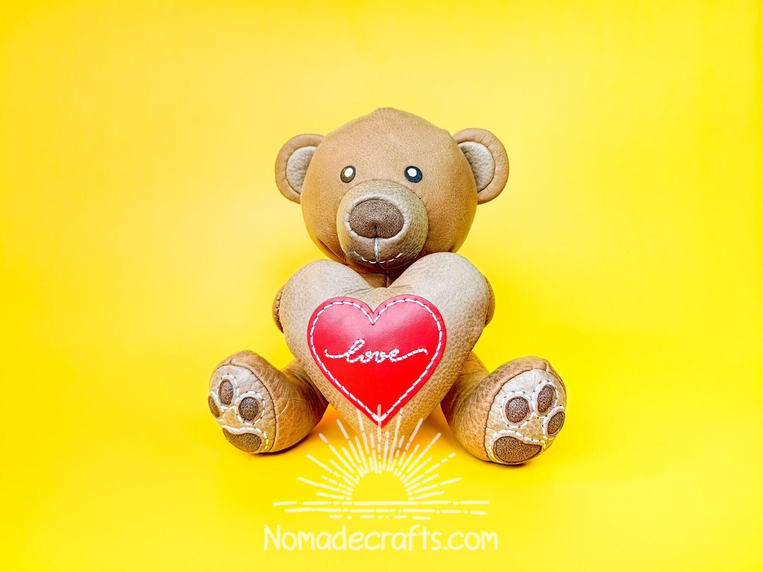Leather Teddy Bear | NomadeCrafts - Tutorial