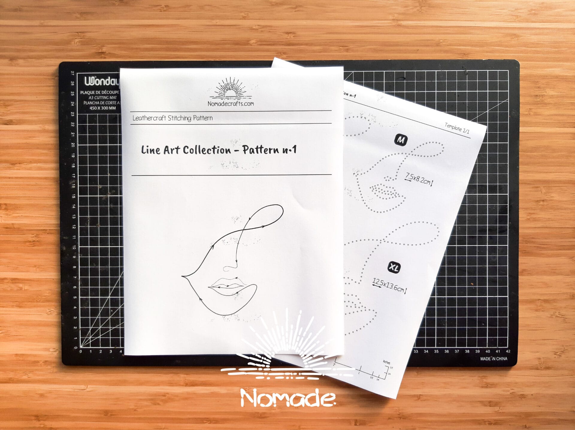 6 Line Art Female Motifs Patterns - NomadeCrafts