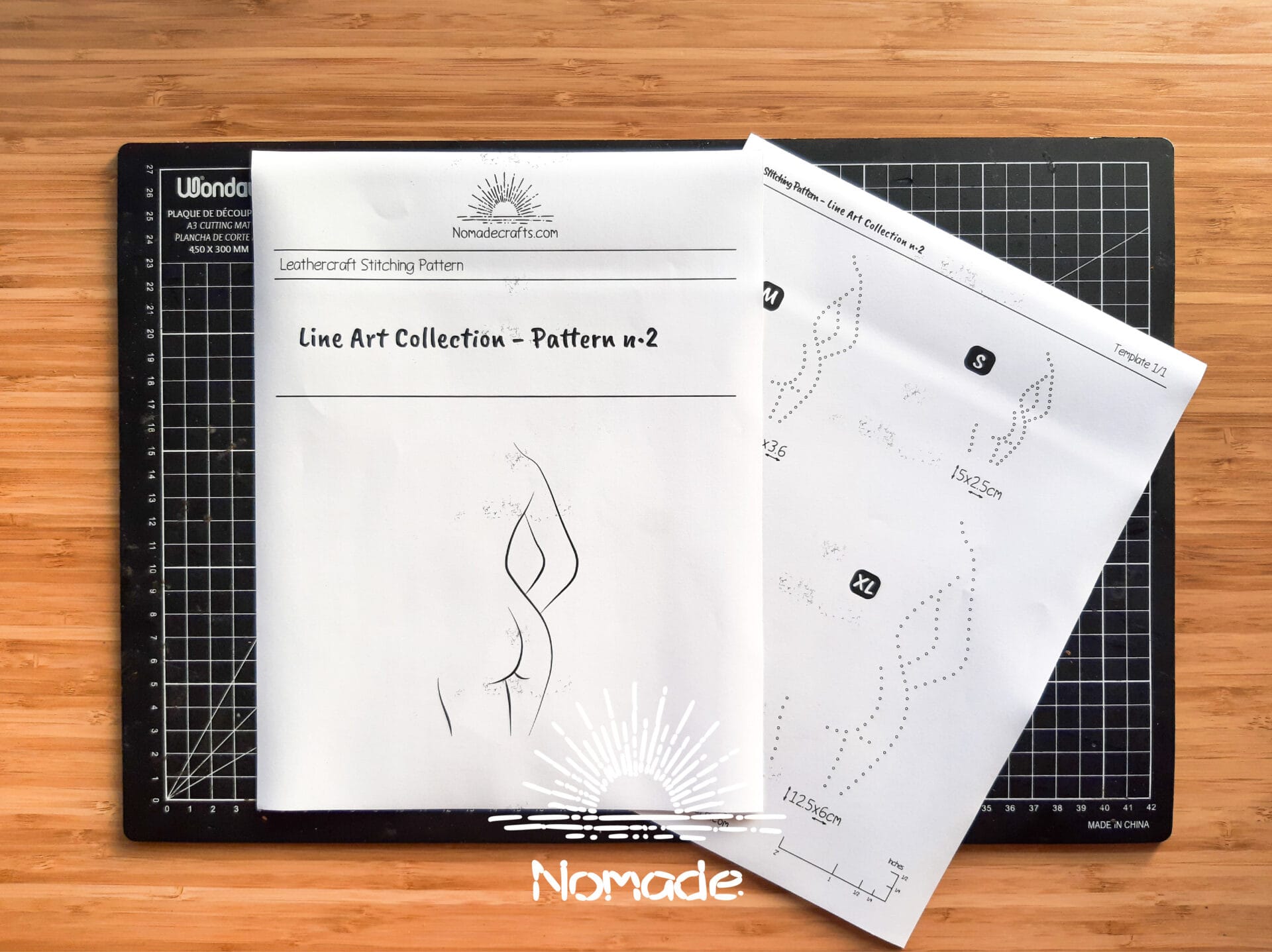 6 Line Art Female Motifs Patterns - NomadeCrafts