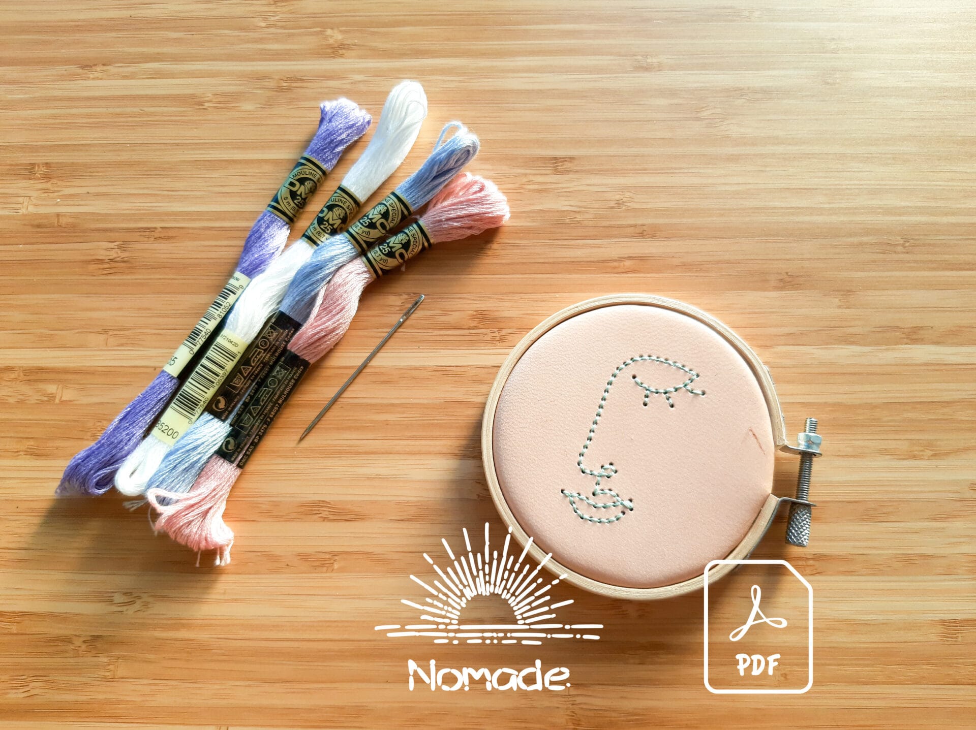6 Line Art Female Motifs Patterns - NomadeCrafts