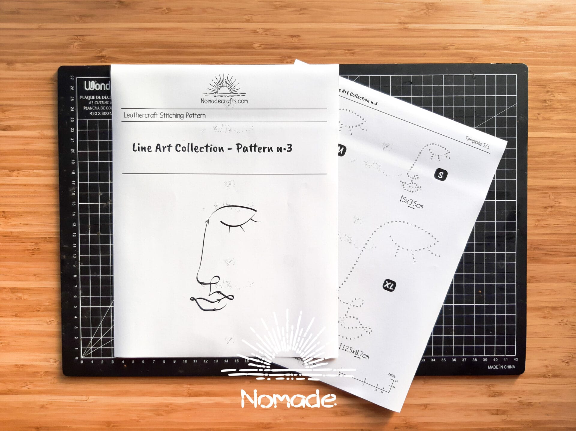 6 Line Art Female Motifs Patterns - NomadeCrafts